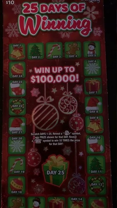 Christmas Scratch tickets are out - YouTube