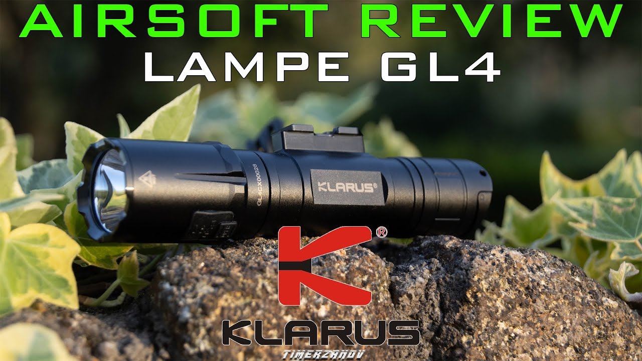 Airsoft Review #266 Klarus GL4 Lampe Tactique (Déballage et présentation) (Klarus France) [FR ...