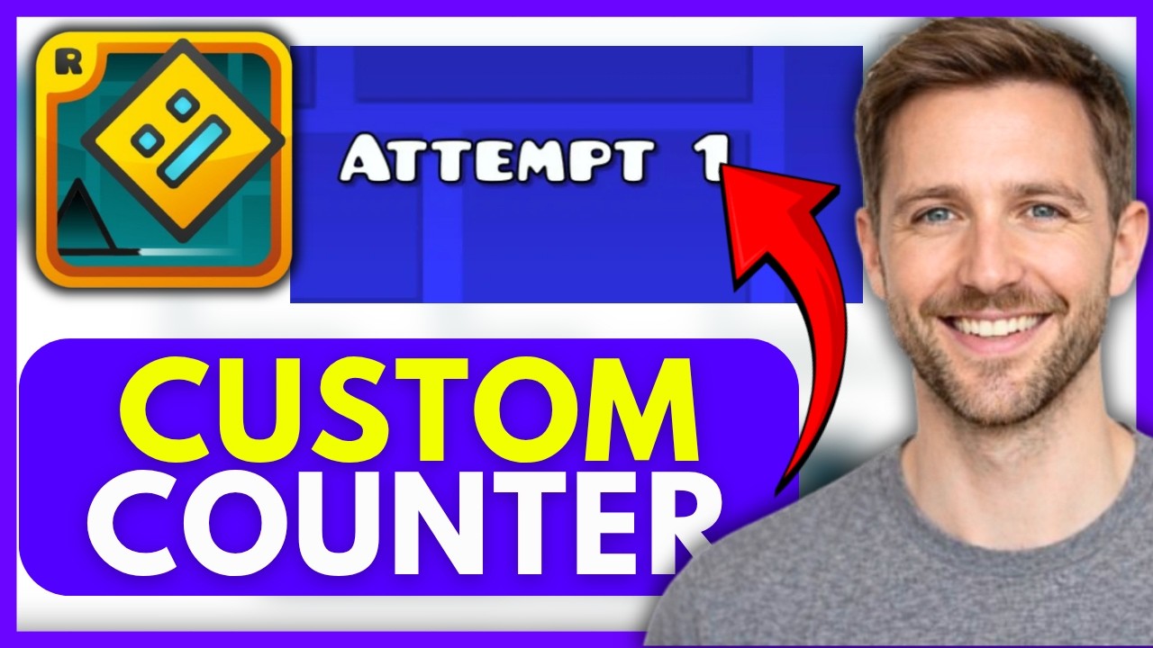 How To MAKE A Custom Attempt Counter In Geometry Dash (EASY) 2026 - YouTube