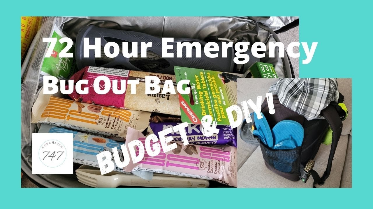72 Hour Emergency Bag - Budget-Friendly - YouTube