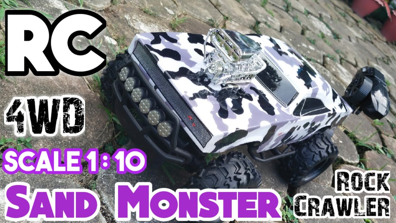 RC Car Sand Monster Skala 1:10 4x4 4WD Off Road Truck Racing Assault ...