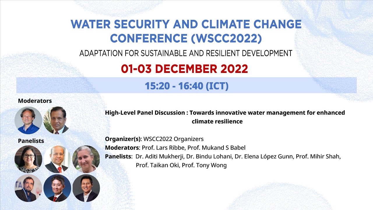 High-Level Panel Discussion : Towards innovative water management for ...