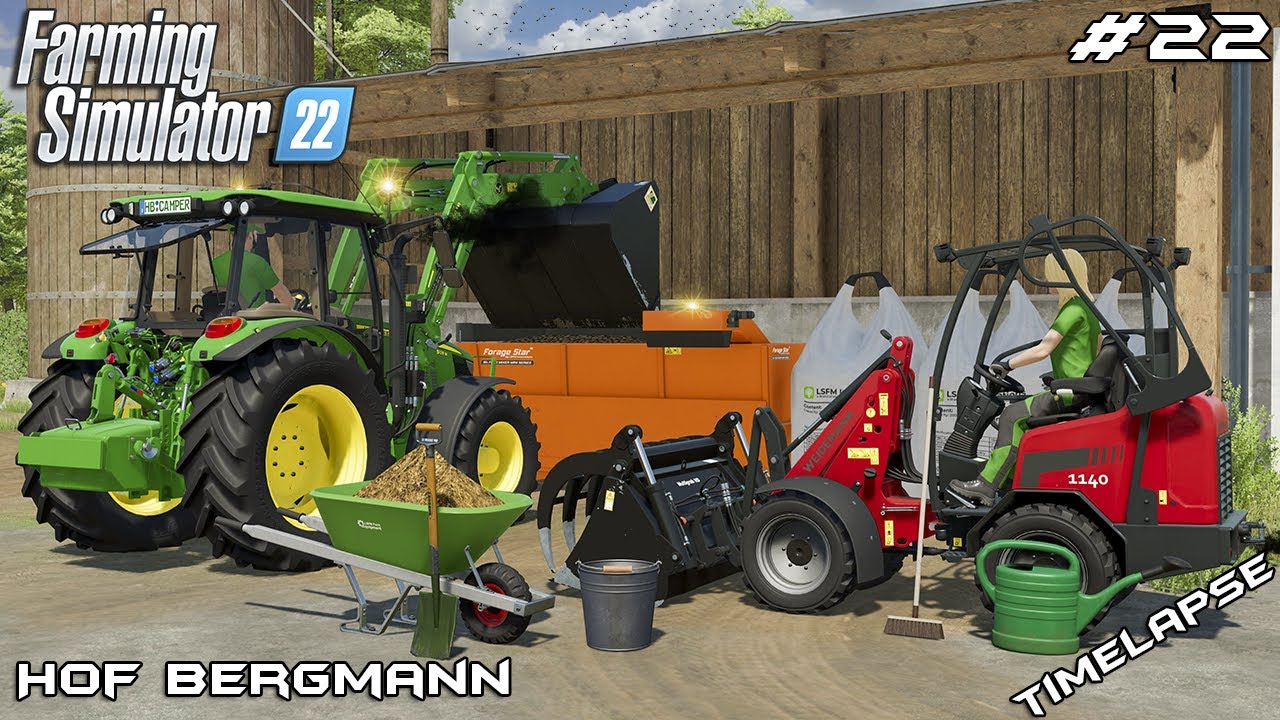 MUCKING OUT ANIMALS and MAKING PIG FEED | Hof Bergmann | Farming ...