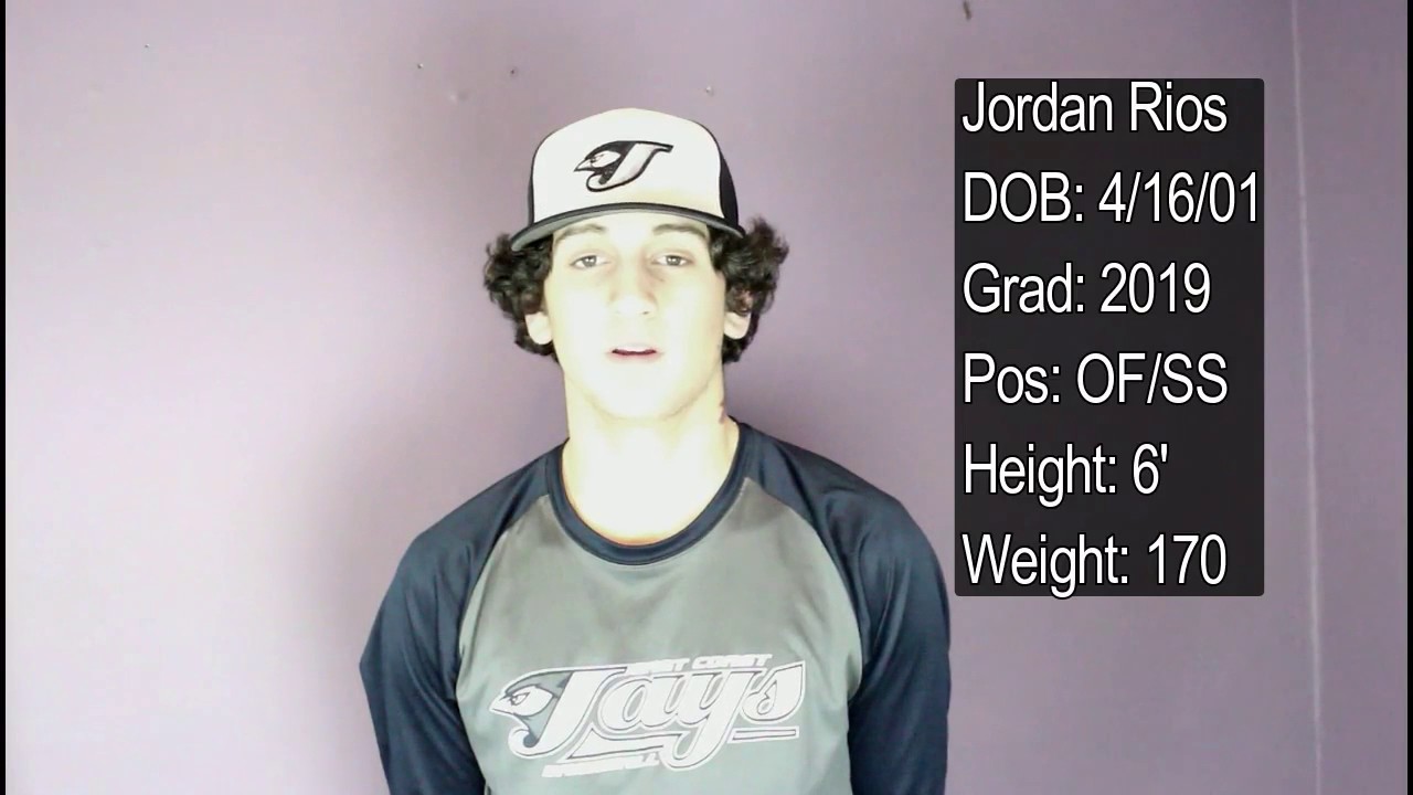 2017 Jordan Rios Baseball - YouTube