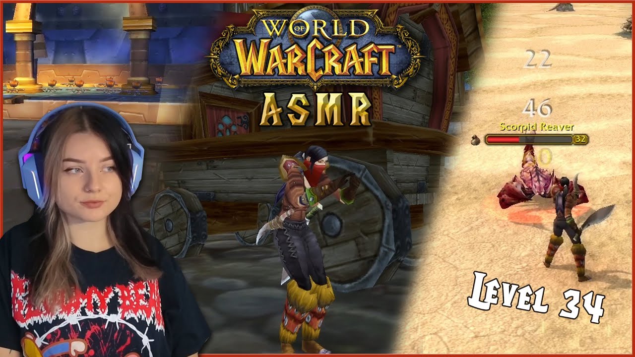 ASMR | Relaxing Classic Hardcore WoW Gaming Session ⚔️ Leveling, Mouse ...