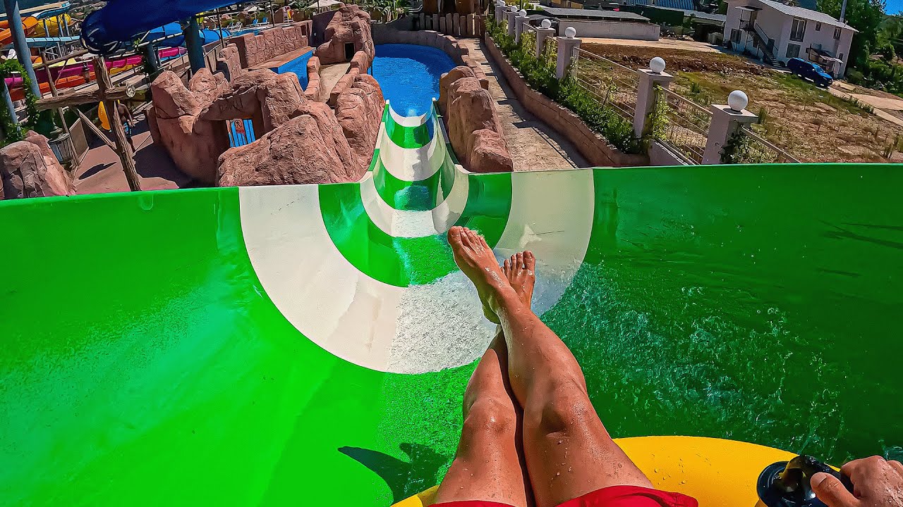 (AQUA CONDA) Anaconda Water Slide at Orka World Water Park Fethiye ...