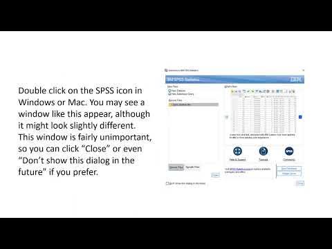 Getting Started with IBM SPSS (Chapter 2 Lecture 1) - YouTube
