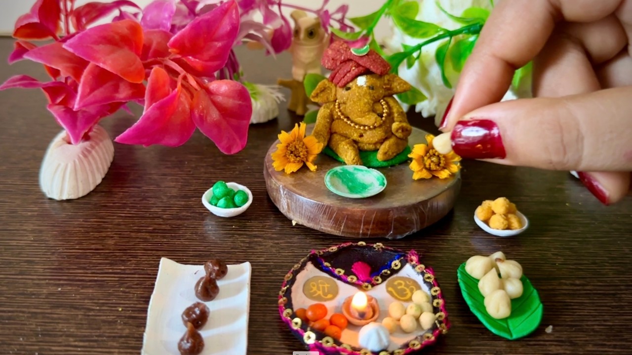 Mini Modak in Minutes | Instant Modak Recipe | Miniature cook | Milk ...