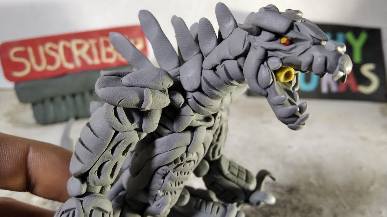 Mechagodzilla 2021 de plastilina/ How to make a mechagodzilla with clay ...