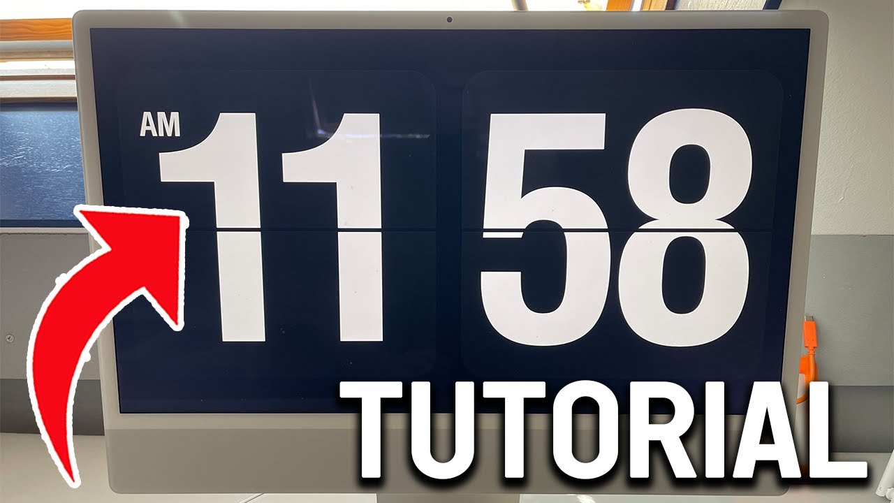 How To Install Flip Clock Screensaver On Mac - YouTube