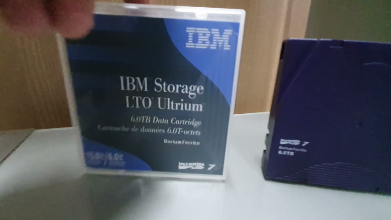 Fita de backup IBM Storage LTO ultrium 7 38L7302 - YouTube