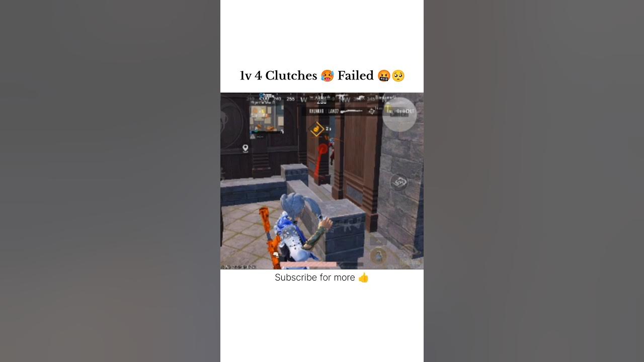 1v4 Clutch failure 🥺🤬🥵 #bgmi #clutchmovements #pubgmobile #opytgaming #pubgclutches #pubg - YouTube