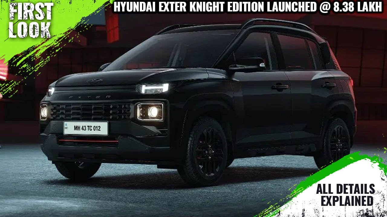 Hyundai Exter Knight Edition Launched - Price From 8.38 Lakh ...