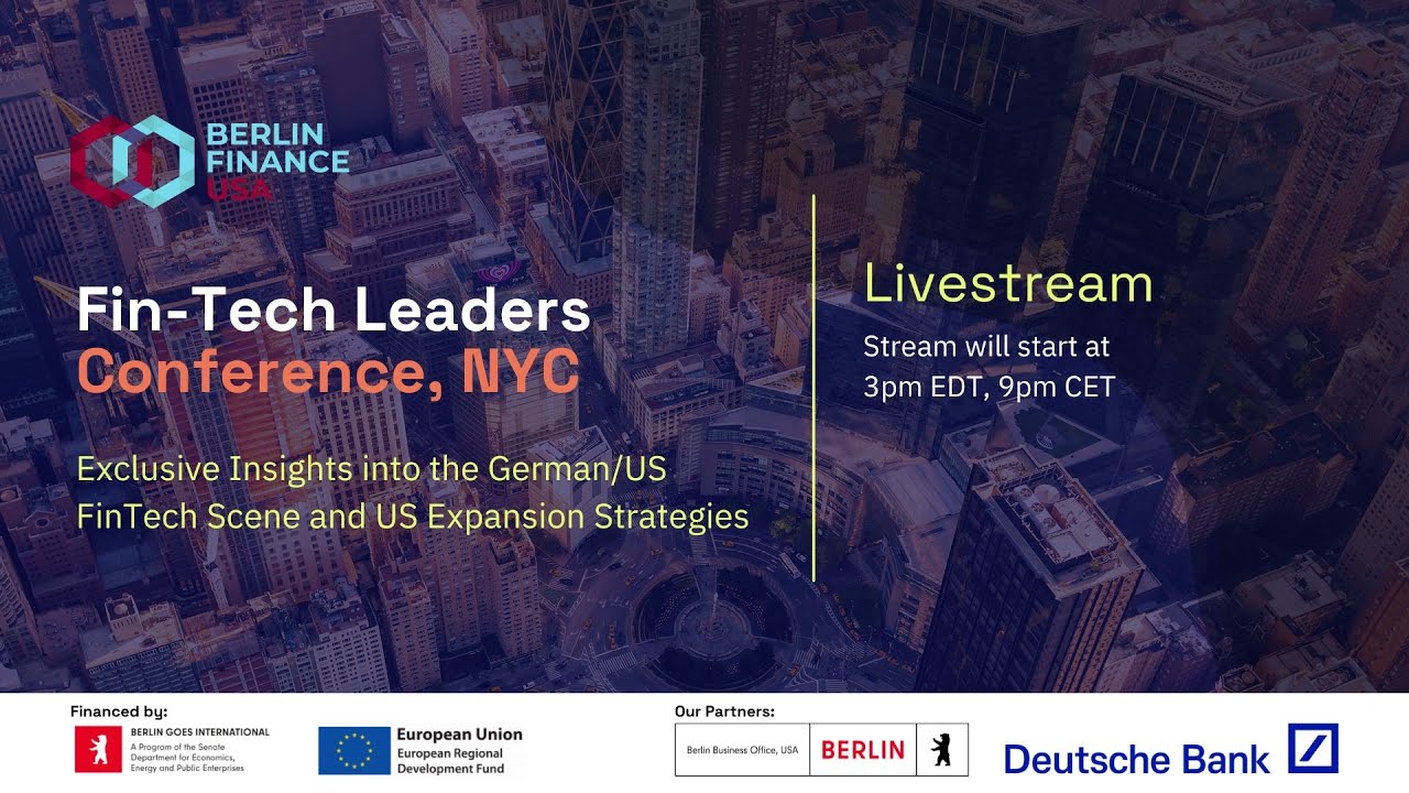 Fin-Tech Leaders Conference, NYC - Event Livestream - YouTube