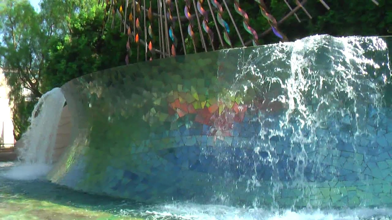 Waterfalls at Disney California Adventure Park - YouTube