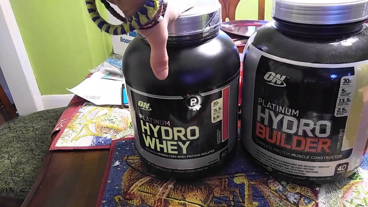 Optimum Nutrition Hydrowhey or Hydrobuilder - YouTube