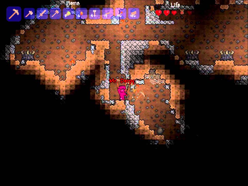 Let's Play Terraria Part 2 (Platforms, Platforms) - YouTube