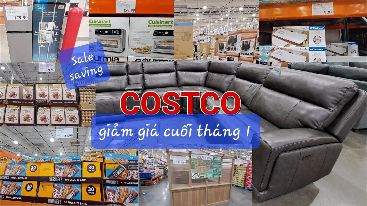 Đi siêu thị/chợ Costco, hàng giảm giá| Sale, saving, shopping at Costco ...