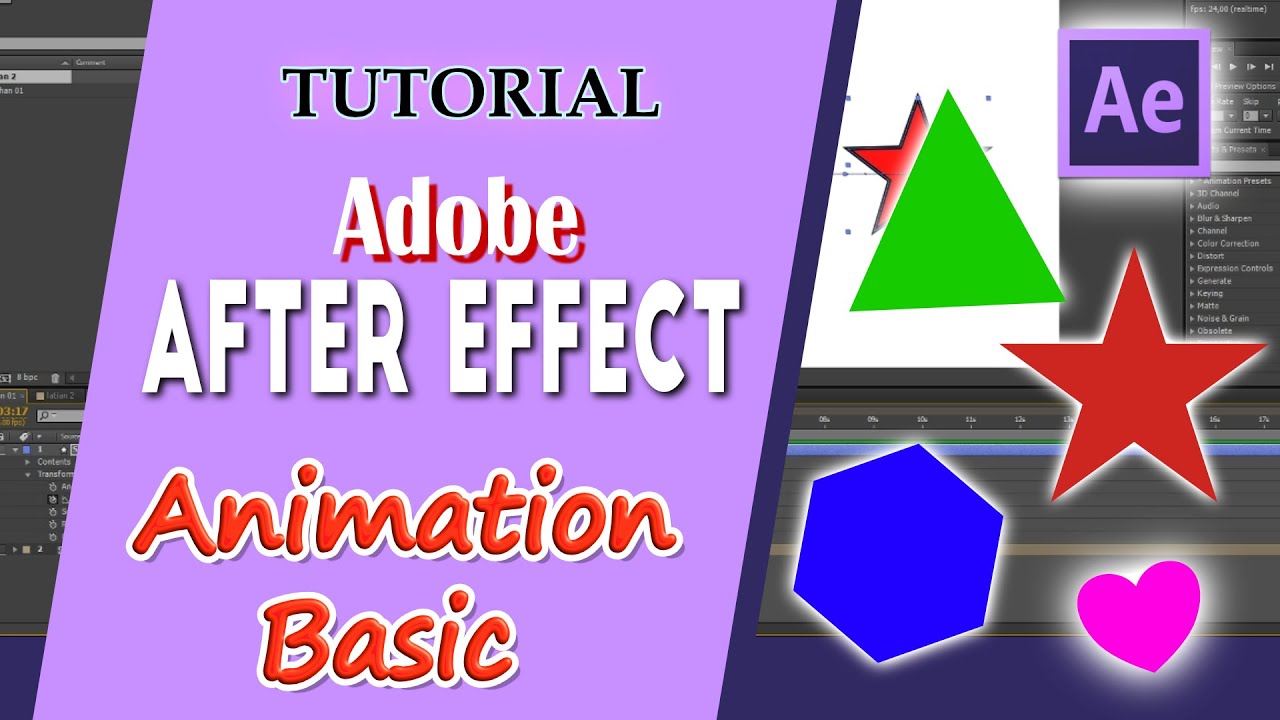 Tutorial After Effect - Basic Animasi - Easy ease - YouTube