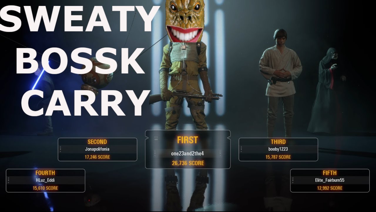 Solo queue Bossk Team Carry - Star Wars Battlefront II (SW BF2 HVV ...