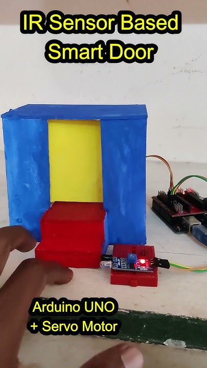 Smart Door IR Sensor Arduino UNO Servo motor | Teach Me Something ...