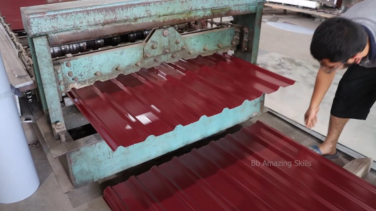 HOW? Process Behind Making a Roof Sheet - Factory Tour | Factory ...