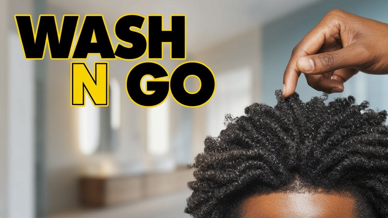 How to Do a Wash & Go on Type 4 Hair | Men’s Natural Hair Routine - YouTube