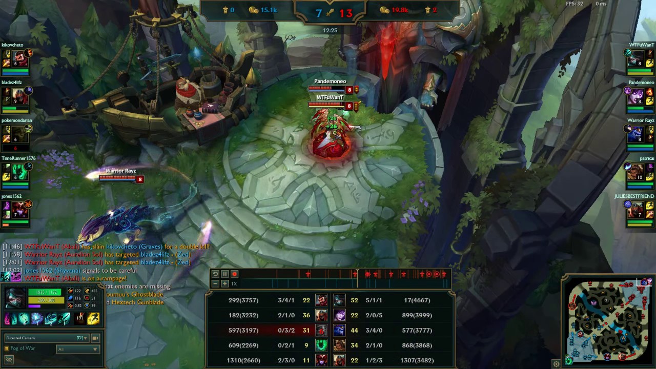 [리그 오브 레전드] 4/11/17 아칼리 마스터리 레벨 6 가자 / [League of Legends] 4/11/17 Road ...