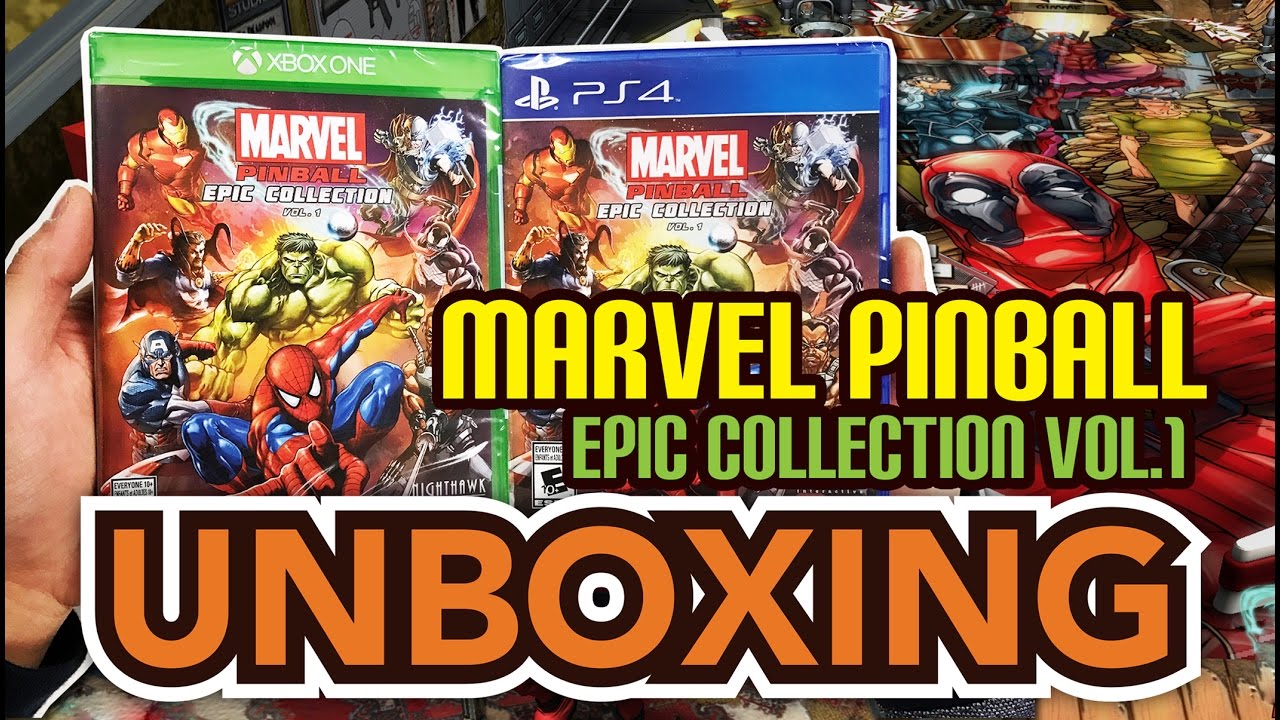 Marvel Pinball Epic Collection Vol.1 (PS4/Xbox One) Unboxing !! - YouTube