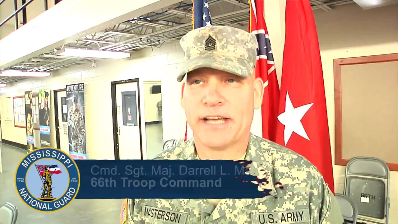 CSM Masterson assumes responsibility of 66th Troop Command - YouTube