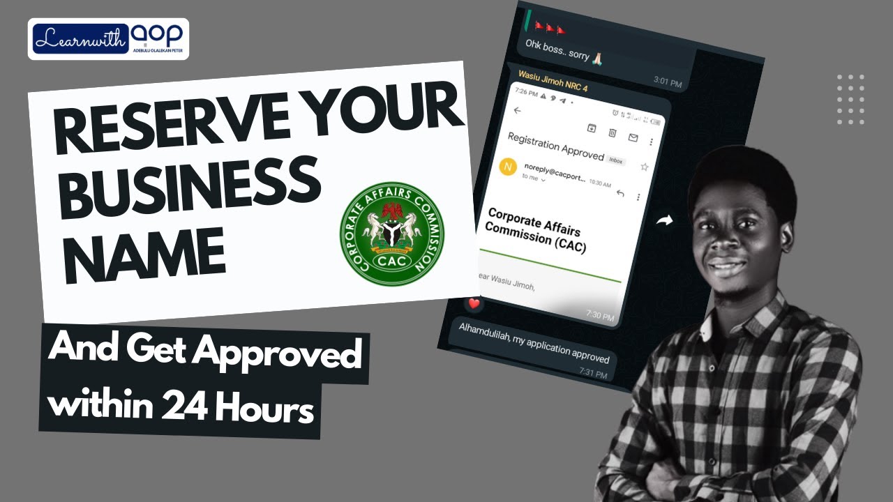 How to Reserve Business Name with CAC in 2024 || Complete Beginner ...