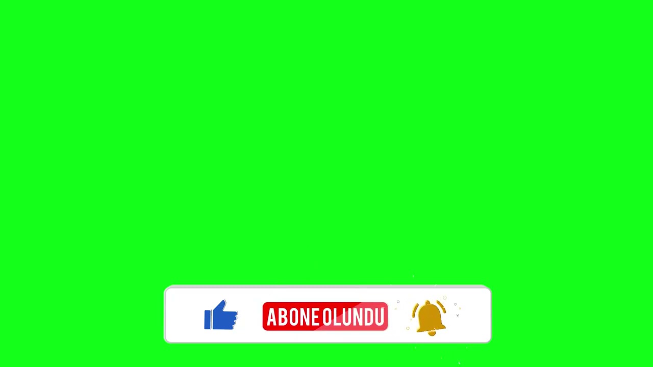 Abone Ol Efekti Green Screen - YouTube