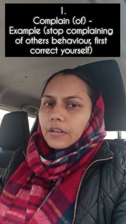 Difference between complain (of) /Complain(to) /complaint (with) - YouTube