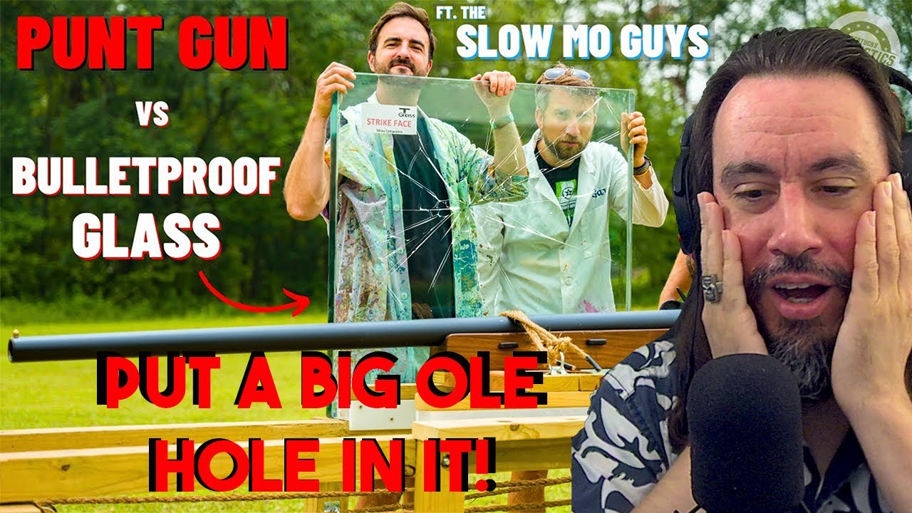 *Put A Big Ole Hole In It* Punt Gun vs Bulletproof Glass (200,000 FPS ...