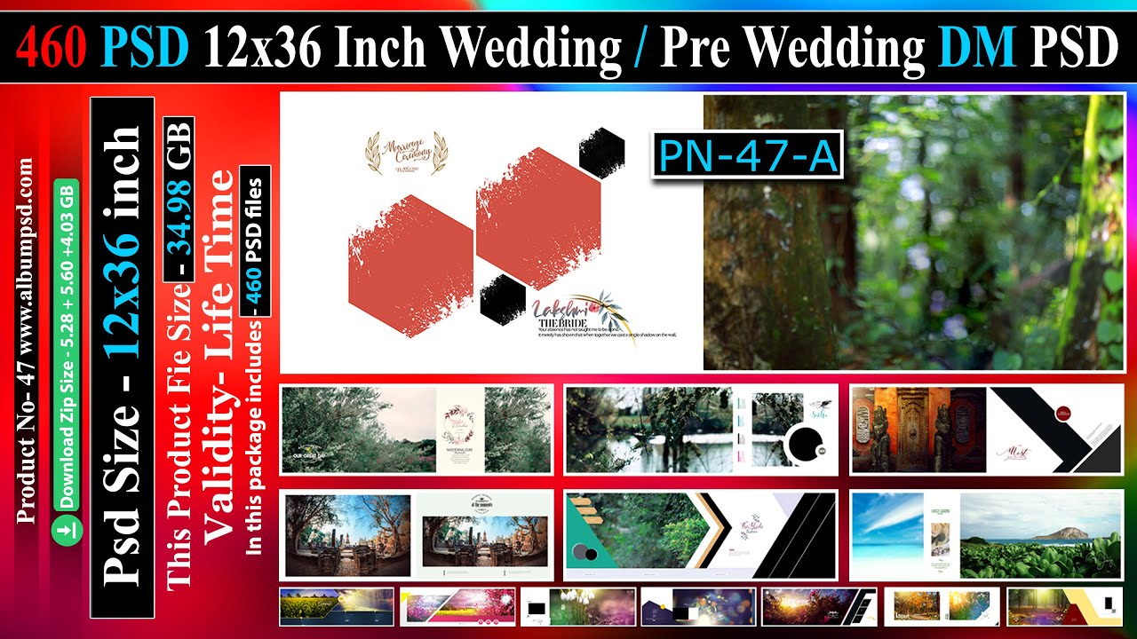 12x36 inch wedding | Pre-wedding | DM | Background PSD | Templates ...