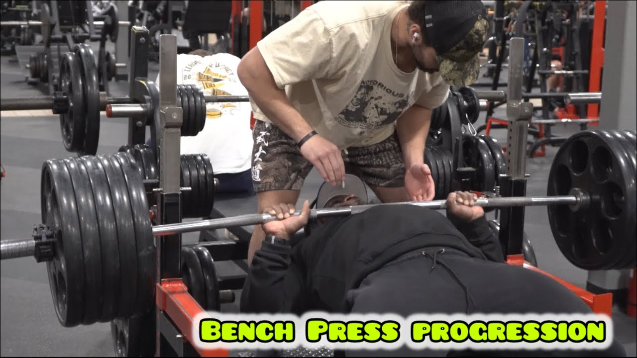 Bench Press Progression | 495 Bench Press - YouTube
