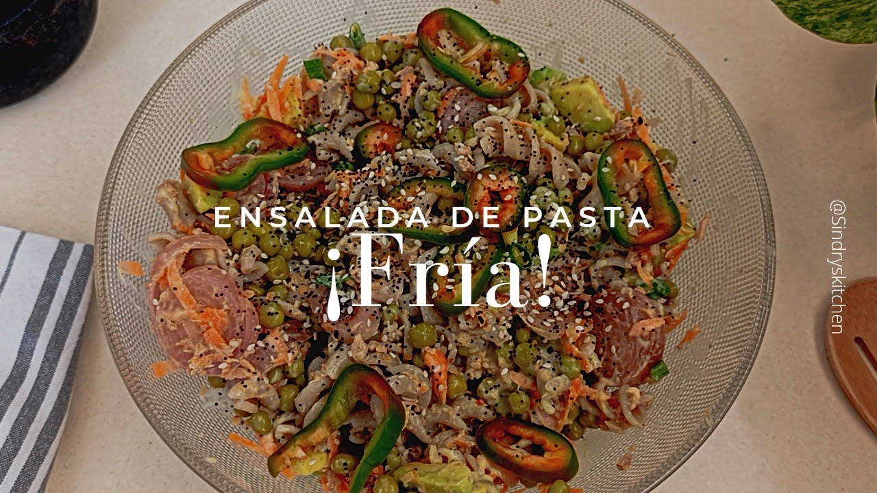 Receta: ENSALADA DE PASTA Fría con Atún! Idea Deliciosa para Almuerzo o ...