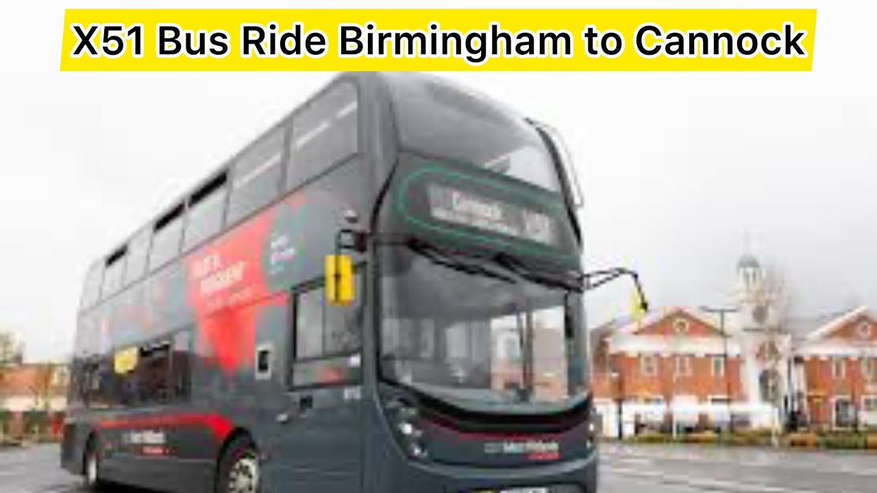 X51 Bus Ride Birmingham to Cannock - YouTube