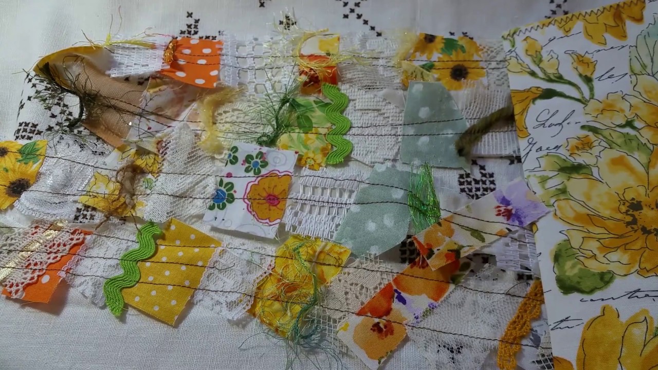 Spring fabric snippets, set of 2 - YouTube