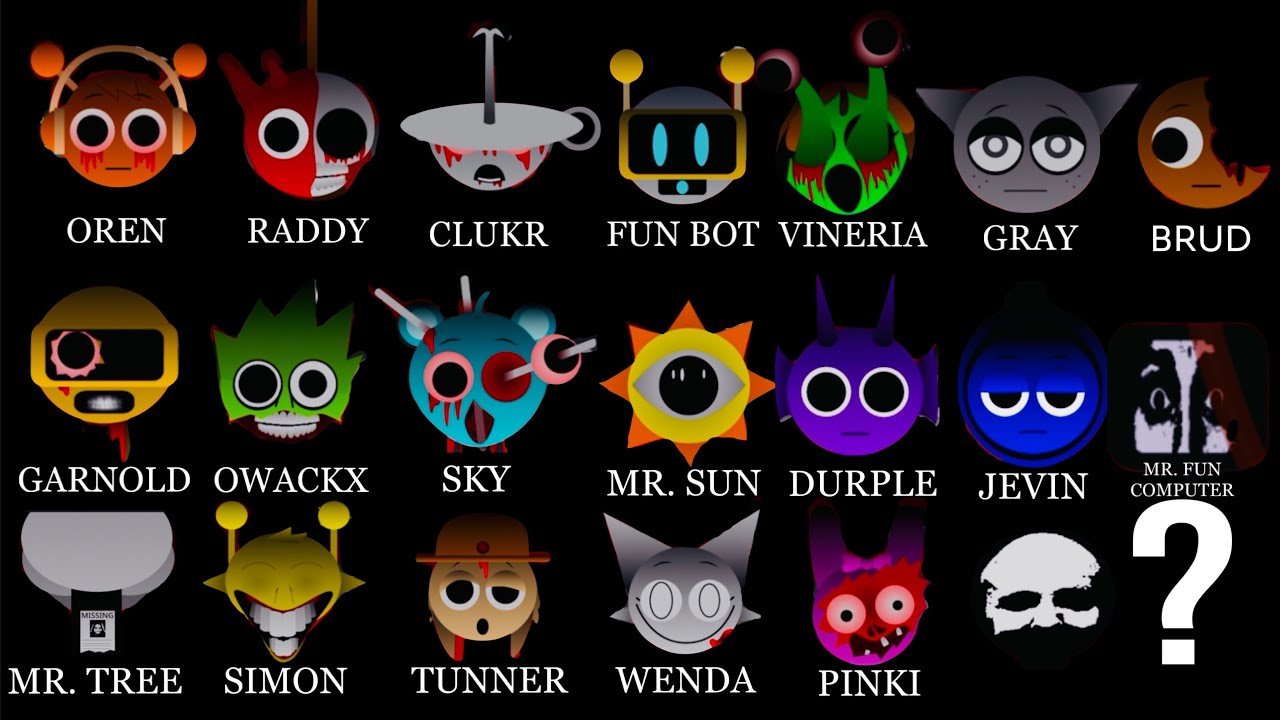 Every Horror Sprunki in 8 Minutes - YouTube