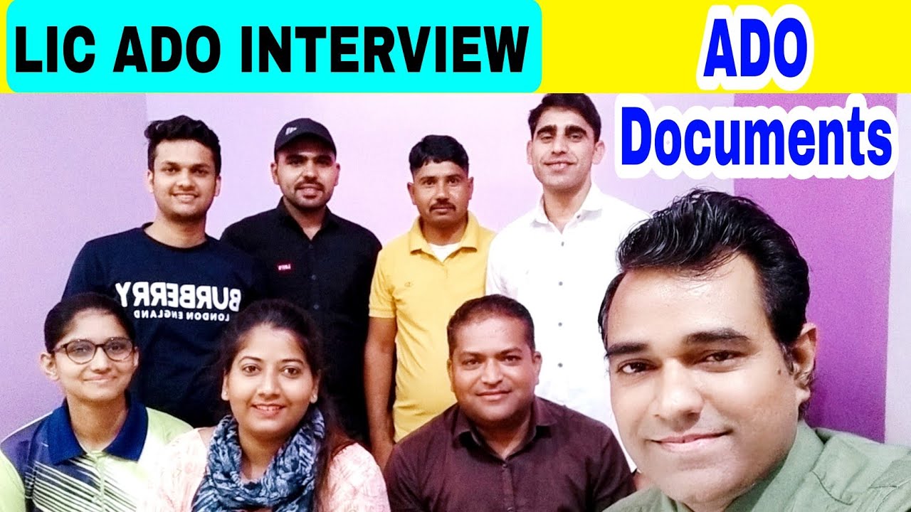 Lic ado interview documents l LIC ADO Interview questions l PD Classes ...