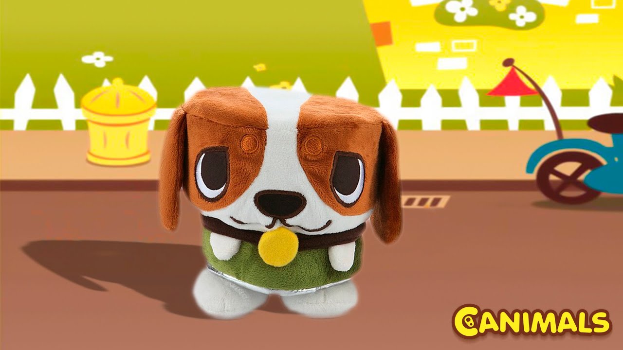 Pelúcia Sonora Cachorro Ato Canimals - YouTube