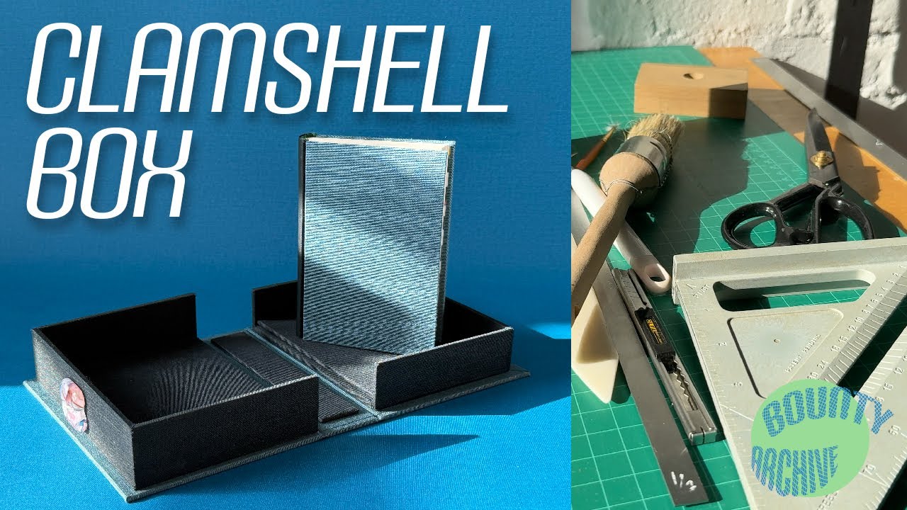 Clamshell Box - Handmade Case for a Small Book | Bookbinding - YouTube