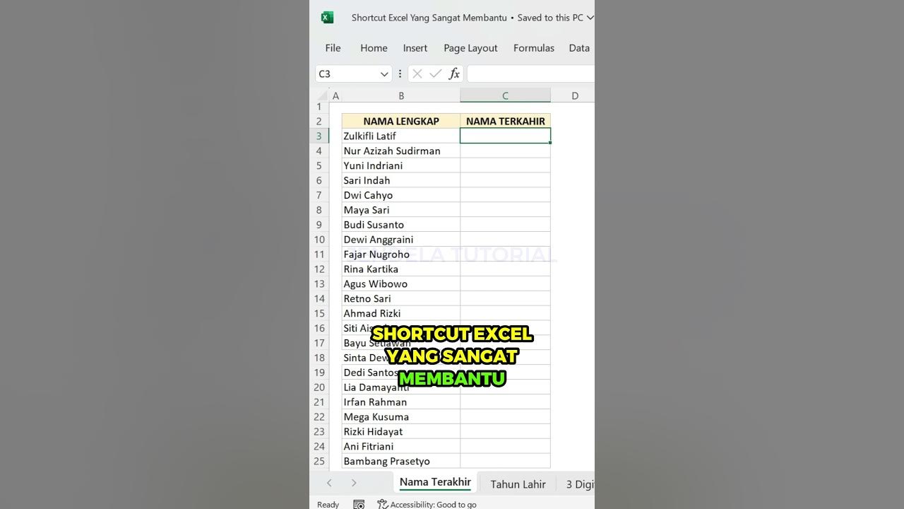 Ctrl E‼️ #belajarexcel #exceltips #exceltutorial #excel #microsoft - YouTube