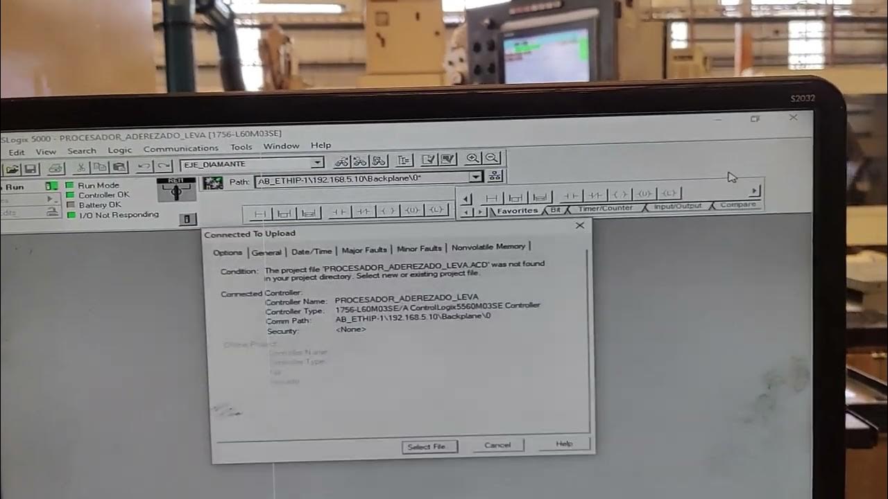 carga de programa en RSLOGIX 5000 Allen BRADLEY - YouTube