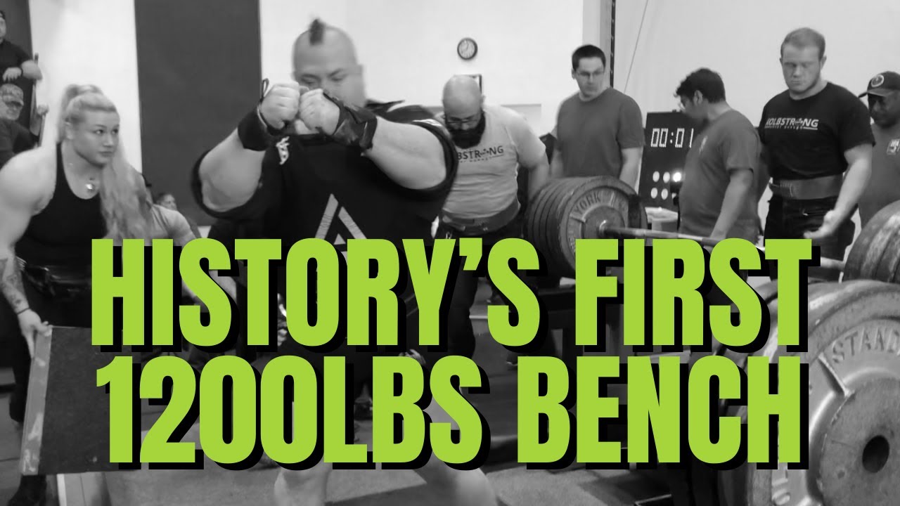 Powerlifting’s first 1,200 lbs bench - YouTube