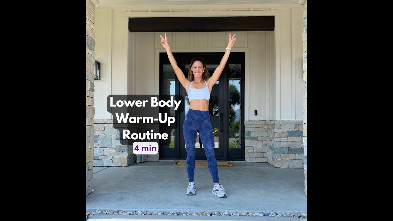 4 Min Lower Body Warm Up Routine - YouTube