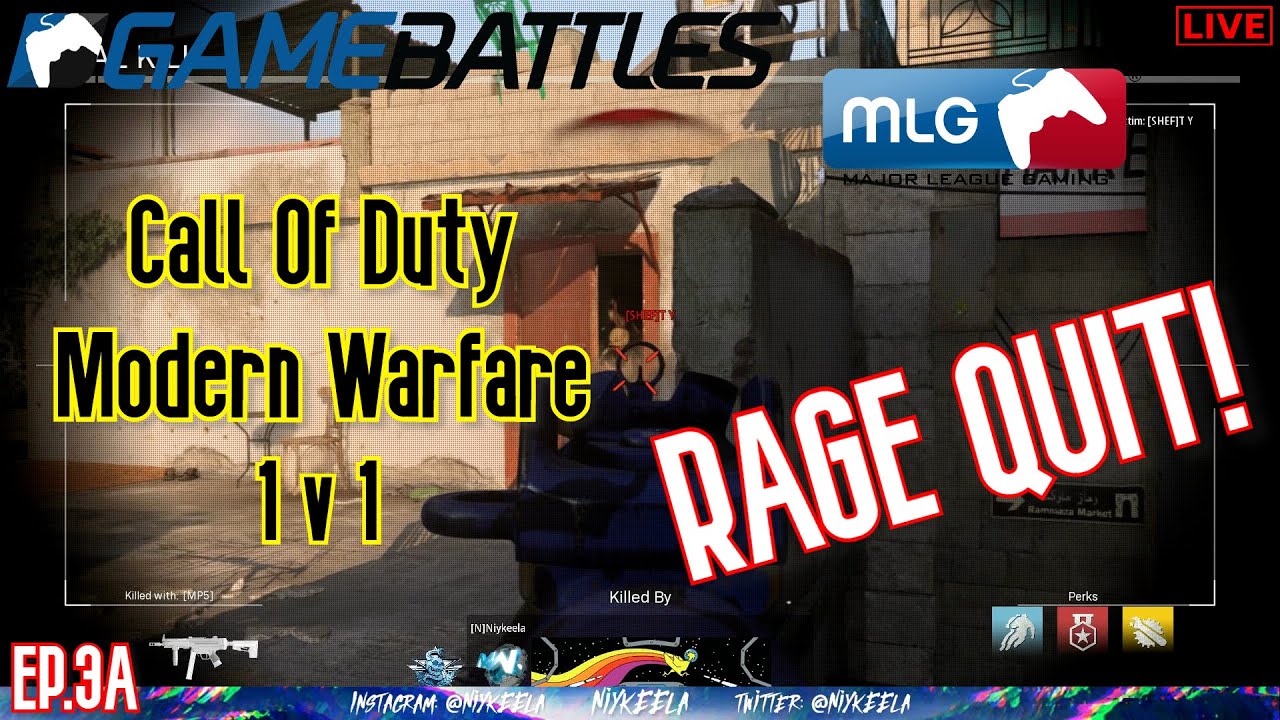[EP.3A] RAGE QUIT! | Gamebattles 1v1 SnD Tips & Tricks (COD:MW) - YouTube