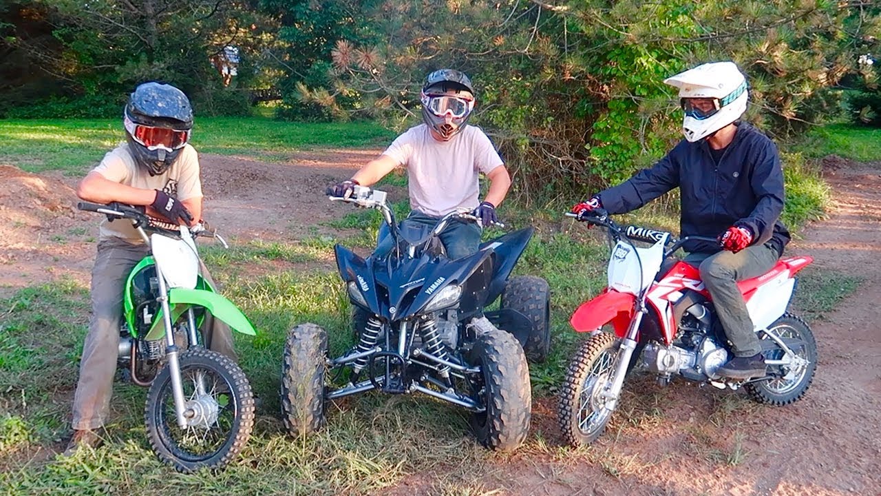 DRIFT QUADS BACK!!! BACKYARD TRACK RACING - YouTube