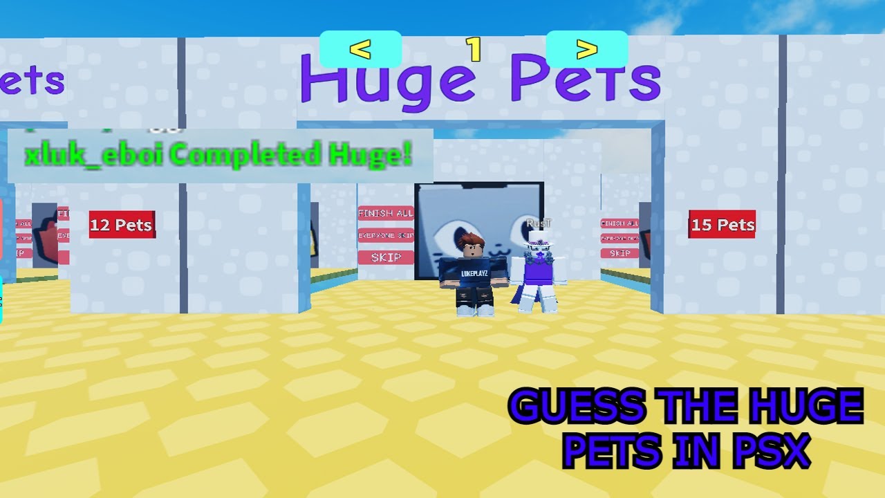 Name EVERY HUGE PET In Pet Simulator X! - YouTube